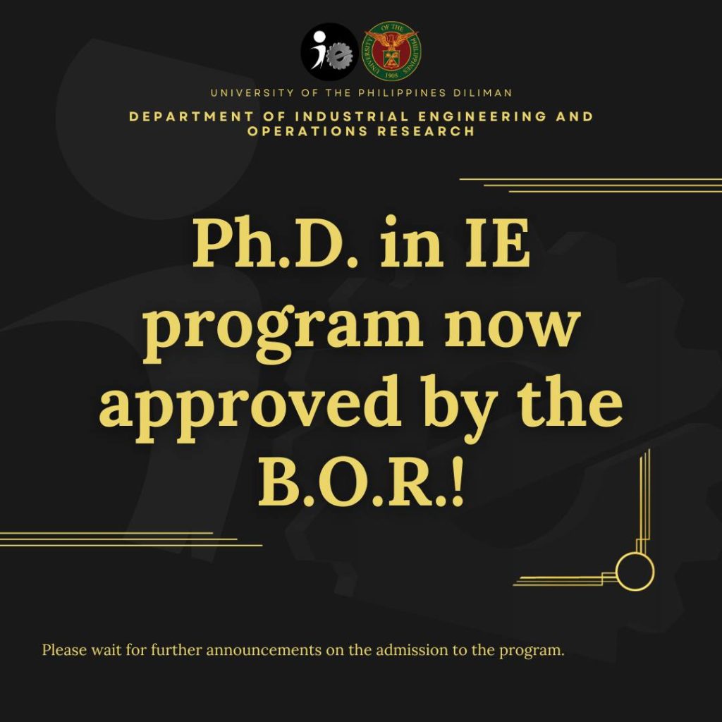 DIEOR Expands Graduate Programs with New PhD in Industrial Engineering ...